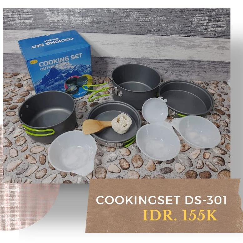 Jual Trending Cookingset Ds 301 Nesting Alat Masak Outdoor Naik Gunung ...