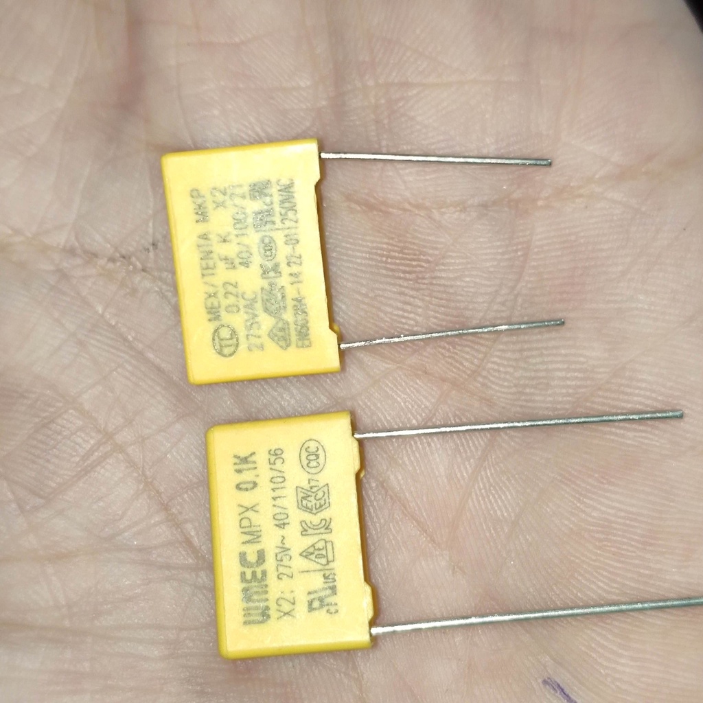 Jual (ISI 5) KAPASITOR MKT 104J 275V DAN MKT 224J 275V KUNING ORIGINAL. CAPASITOR ORI | Shopee ...