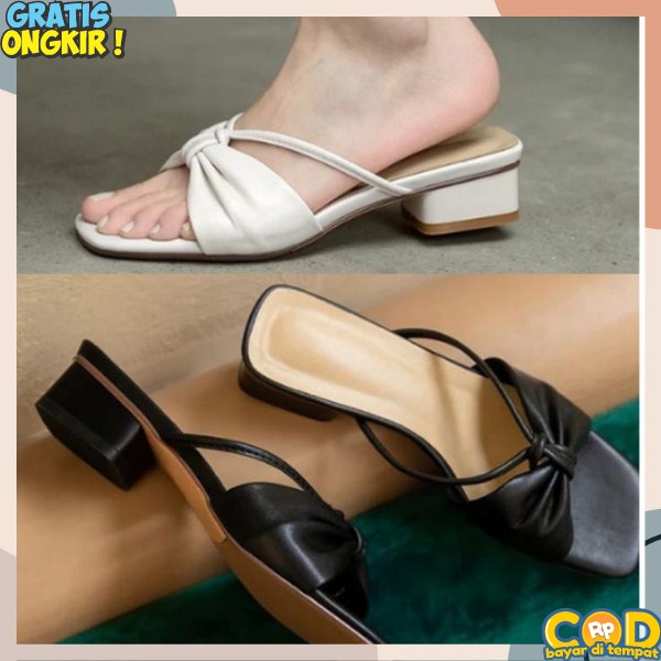 Jual Sandal Jinjit Perempuan Sandal Heels Wanita Hak Kaca High Hells ...