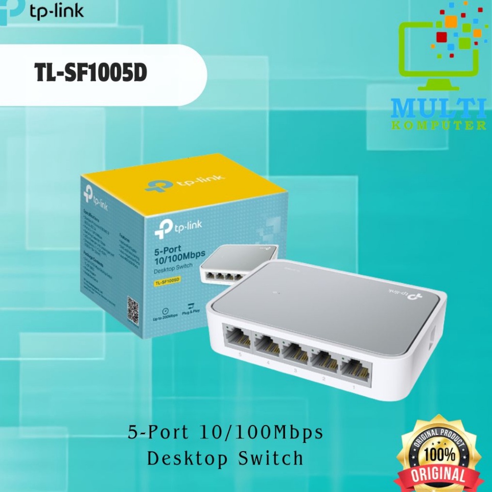Jual Harga Promo Switch HUB TP LINK 5 Port TL-SF1005D 10/100Mbps ...