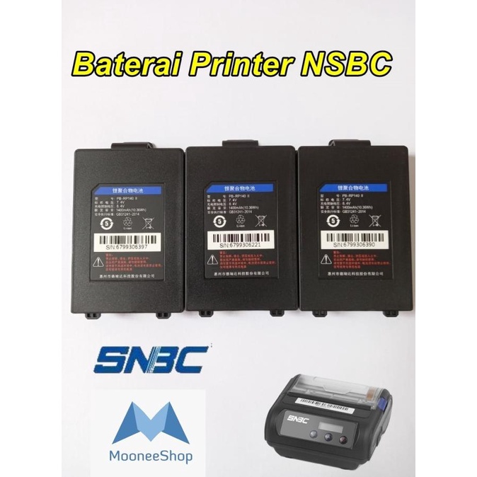 Jual BATERAI BATRE BATERRY PRINTER LABEL BARCODE THERMAL SNBC 80MM | Shopee Indonesia