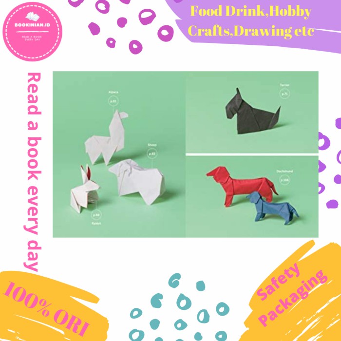 Jual PROMO!!! REALISTIC ORIGAMI ANIMALS: 32 AMAZING PAPER MODELS FROM A ...