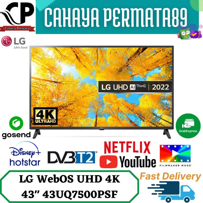 Jual Lg 43Uq7500 Smart Tv Uhd 4K Hdr 43 Inch Uq7500 Lg Webos 43Uq7500Psf | Shopee Indonesia