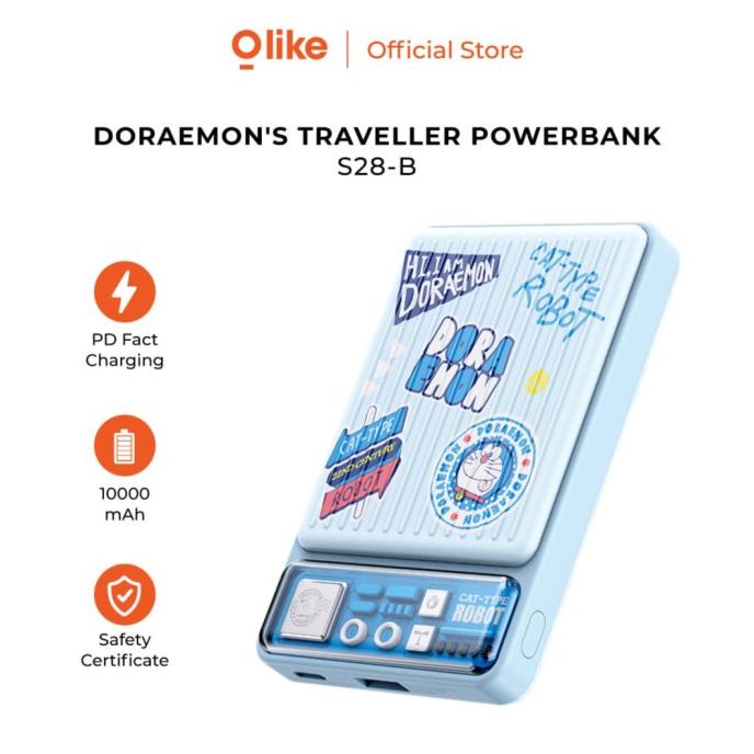 Jual Doraemon Traveller Power Bank S28 B Original 100% Andreaheranata ...