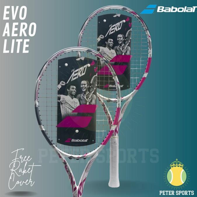 Jual RAKET TENIS BABOLAT EVO AERO LITE - 260g Pink | Shopee Indonesia