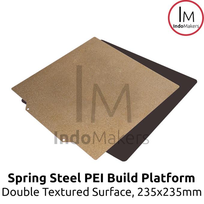 Jual Magnetic Spring Steel Double Textured PEI Build Platform 235x235x0 ...