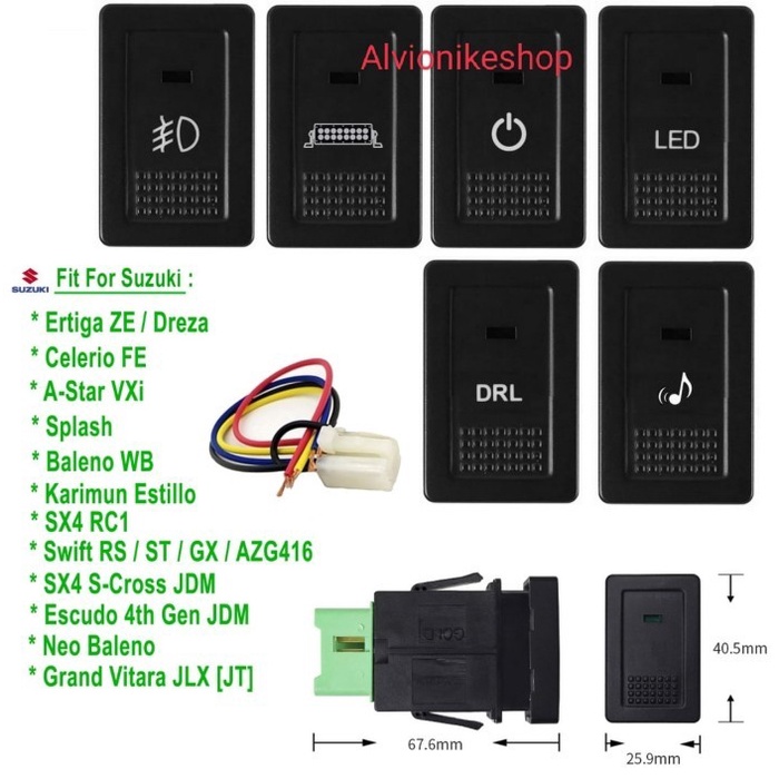 Jual Best Switch Saklar Drl Foglamp Fog Lamp Suzuki Ertiga Baleno ...