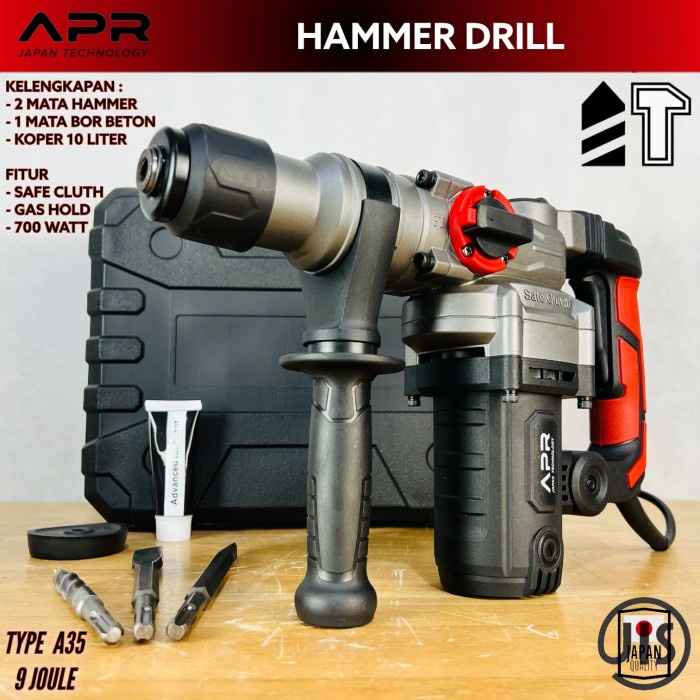 Jual Promo Hammer Drill Apr Japan A35 Mesin Bor Bobok Beton Tembok Aspal | Shopee Indonesia