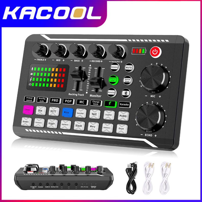 Jual PROMO SPESIAL Soundcard Bluetooth Sound Card F998/V8S/V8 Live Mixer Audio Broadcast ...