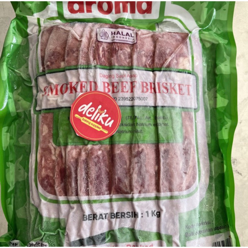 Jual Aroma Brisket Smoked Beef Bacon Beef Halal 1Kg Enak | Shopee Indonesia