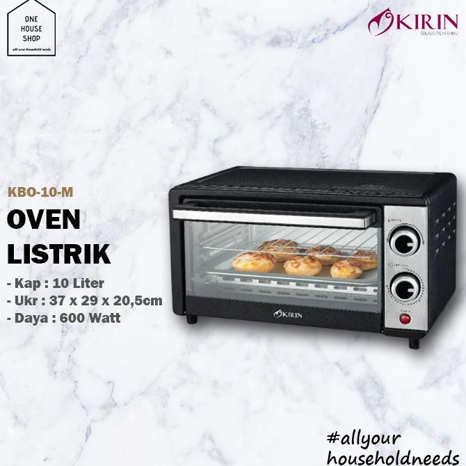Jual Electric Oven Toaster Hemat Listrik 10 Liter 600 Watt Kirin Kbo-100-M Makasihlohya | Shopee ...