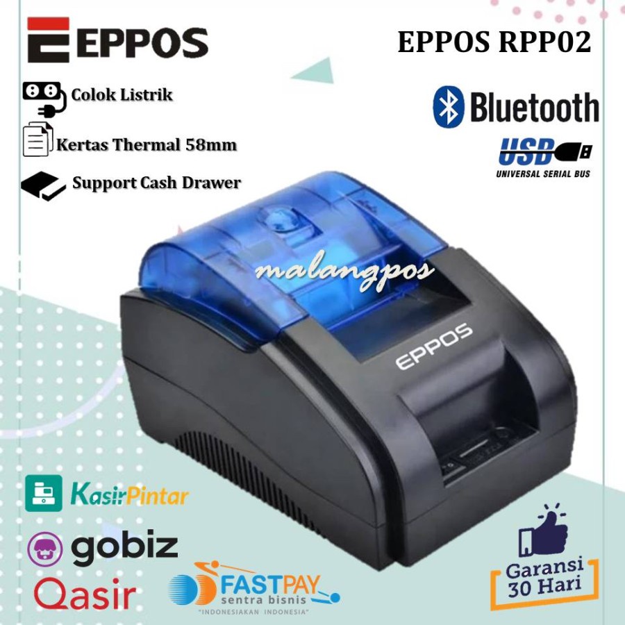 Jual Printer Kasir Thermal 58mm EP-RPP02 - USB Bluetooth | Shopee Indonesia