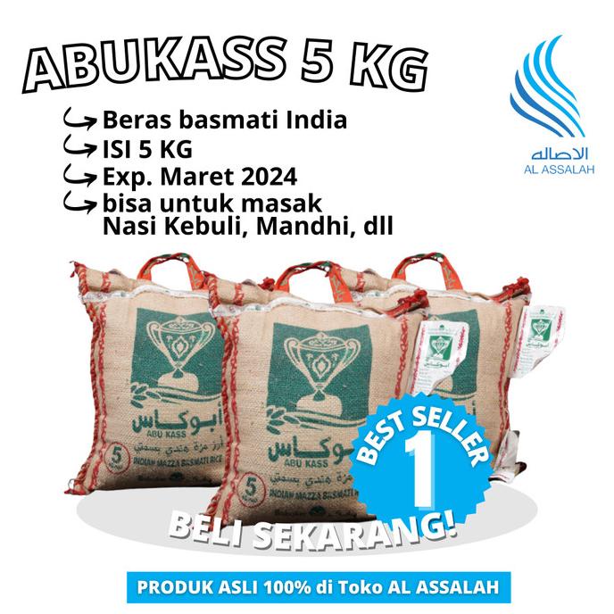 Jual Beras India Basmati Rice Abukass Basmati 5 kg Kabuli Kebuli ...