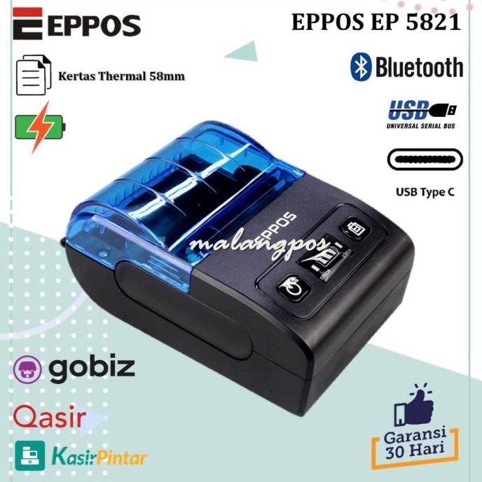 Jual \\\\\] Mini Printer Bluetooth Thermal Eppos EP-5821 EP5821 Printer Struk 58MM | Shopee ...