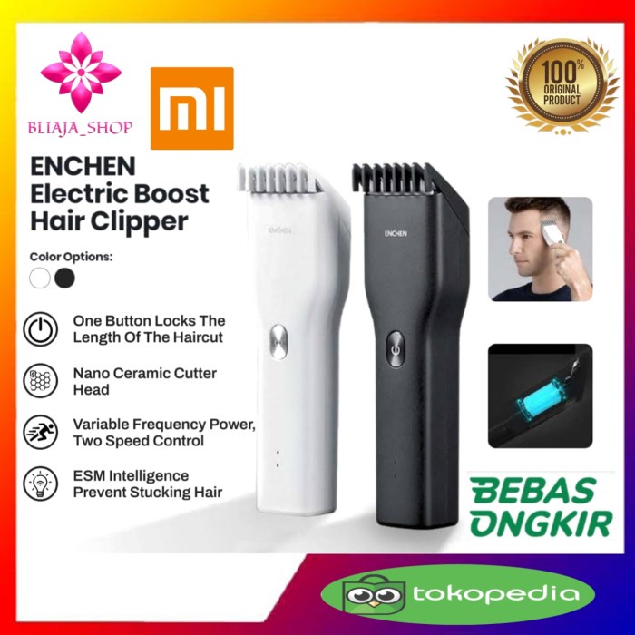 Jual Alat Cukur Rambut Elektrik Enchen Boost Hair Clipper Ceramic ...