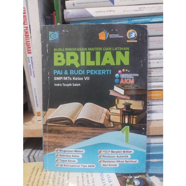 Jual BUKU BRILIAN AGAMA ISLAM/PAI & BUDI PEKERTI KELAS 7/VII/1 SMP/MTS ...