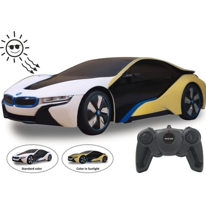 Jual RASTAR RC BMW i8 UV Sensitive Collection 1/24 Scale Remote Control ...