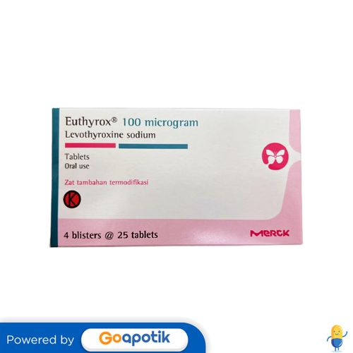 Jual EUTHYROX 100 MCG BOX 100 TABLET | Shopee Indonesia