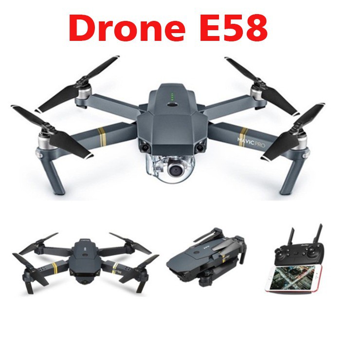 Jual Drone E58 Hd 4K Kamera Rc Quadcopter Lipat One Key Return Wide Angel | Shopee Indonesia