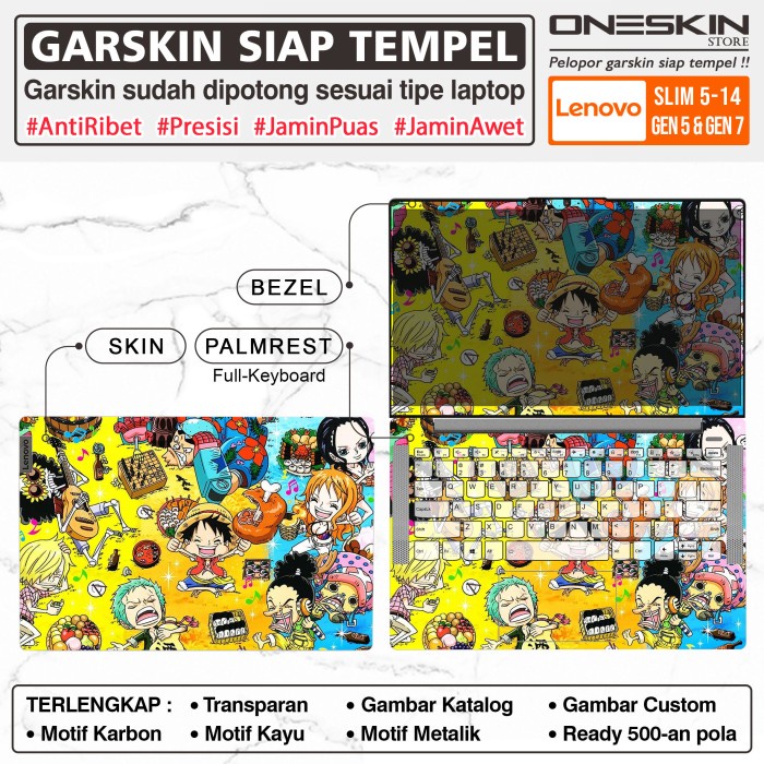 Jual Garskin Stiker Laptop Lenovo IdeaPad Slim 5-14 5i-14 Gambar Full ...