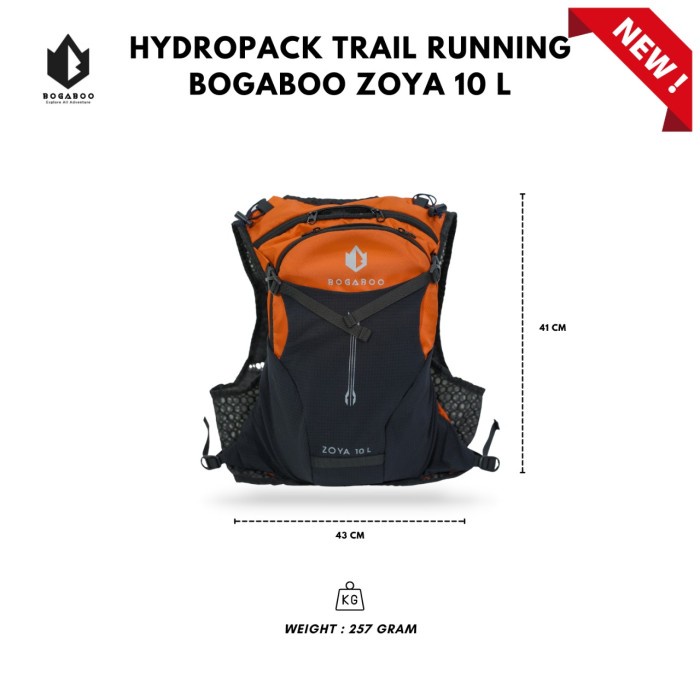 Jual Tas Hydropack Trail Running Bogaboo Zoya 10 L - Tas Lari - Tas ...