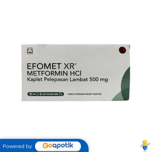 Jual EFOMET XR 500 MG BOX 60 KAPLET | Shopee Indonesia
