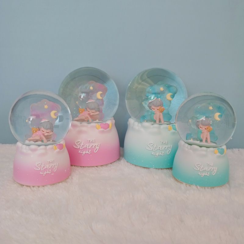 Jual Snowball / Pajangan Bola Kaca Musik + Lampu The Starry Night ...