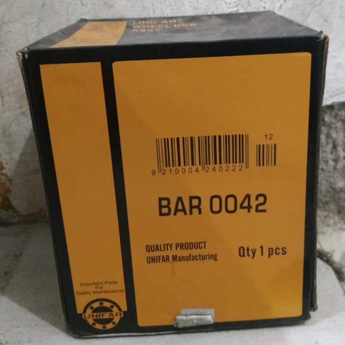 Jual BAR 0042 UNIFAR RODA BELAKANG CHEV. ZAFIRA, OPEL. ASTRA G (ABS ...
