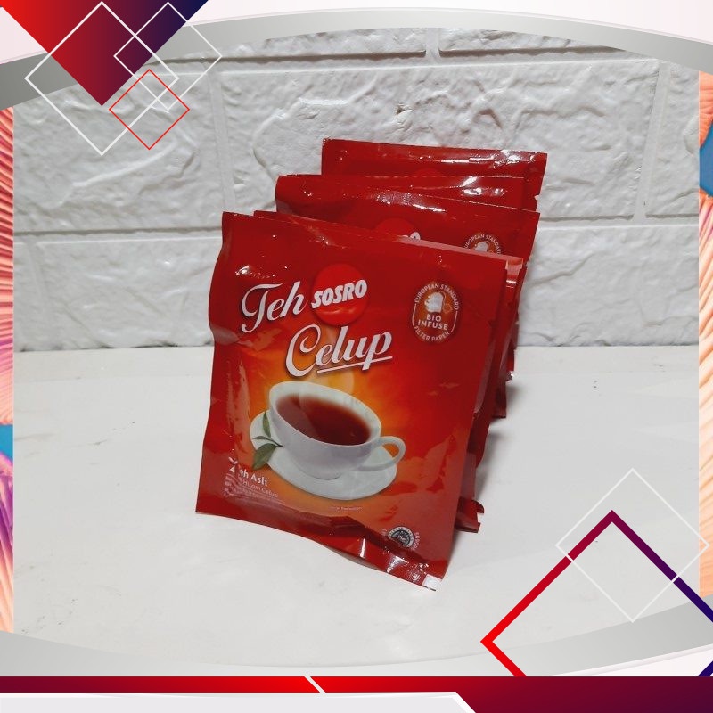 Jual Teh Celup Sosro Sachet Isi 10pcs x 8gr . | Shopee Indonesia