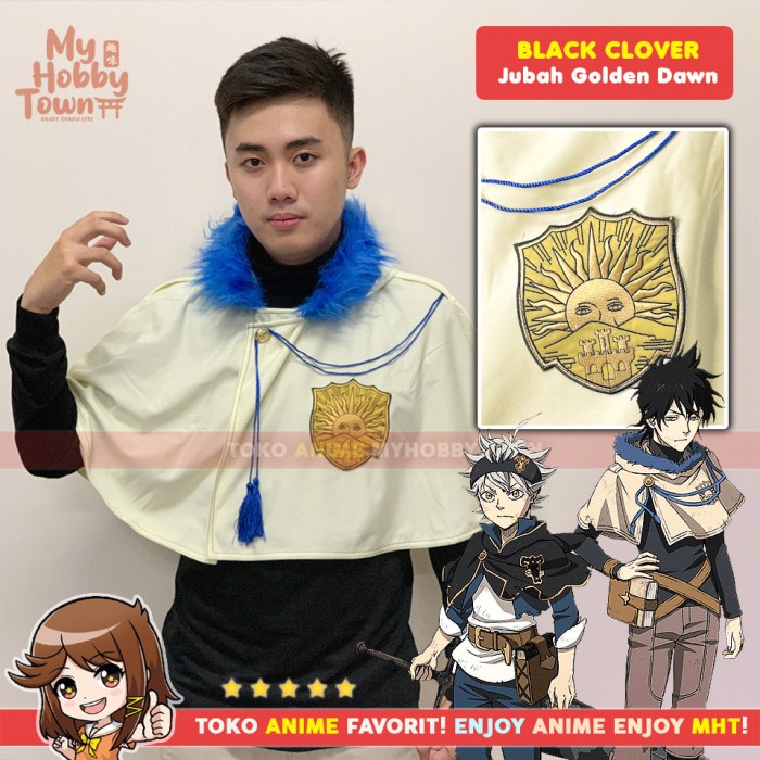 Jual [New] Jubah Cloak Black Clover Golden Dawn Squad Fajar Keemasan ...