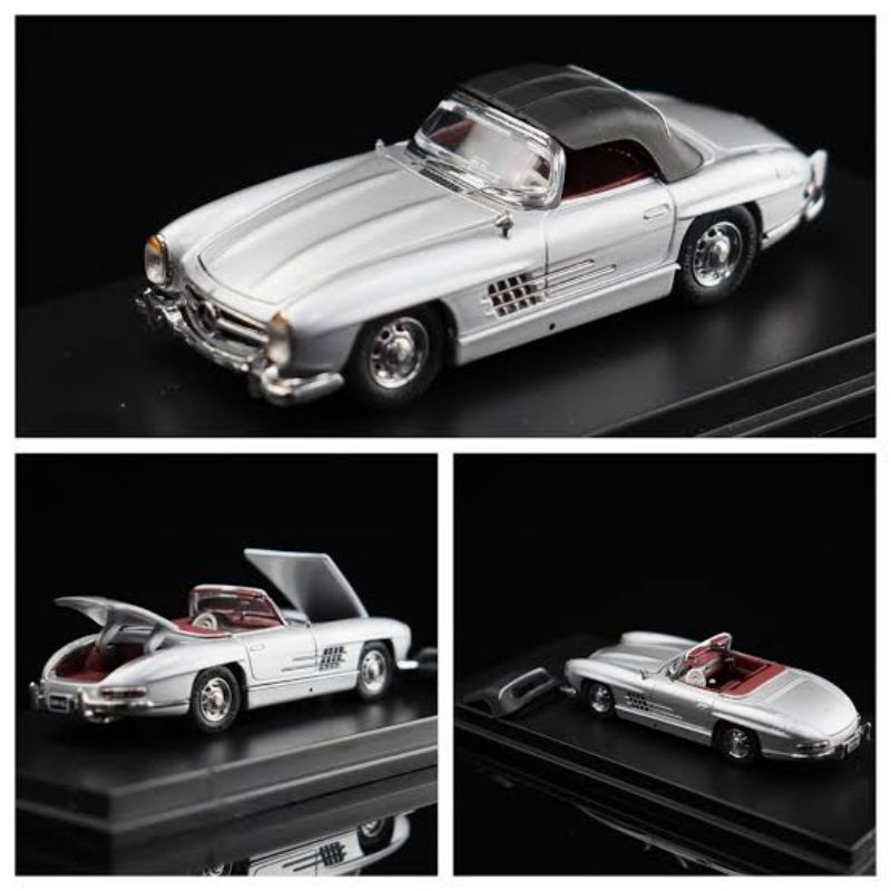 Jual DCM 1/64 Mercedes Benz 300SL silver seat red limited edition ...
