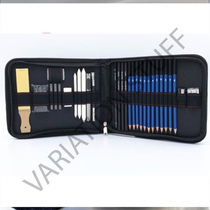 Jual Pensil Gambar 36 Pcs Sketching Set Drawing Kit Tools Sketsa Art ...