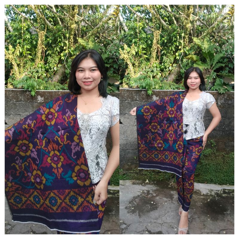 Jual Kamen/Rok/Kain Lembaran Tenun Endek Dobol Ikat Premium Khas Bali ...