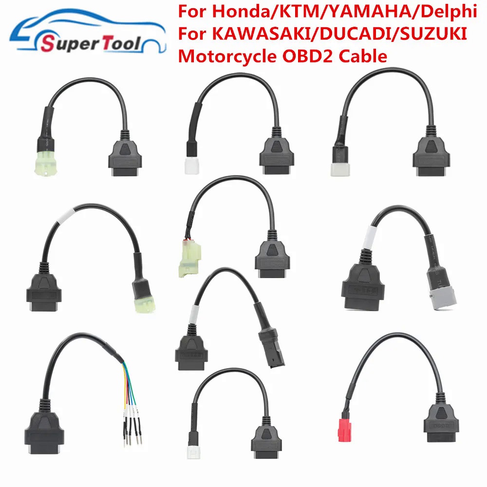 Jual OBD2 Connector Universal K CAN For Motorbike 6Pin to 16Pin Adapter ...