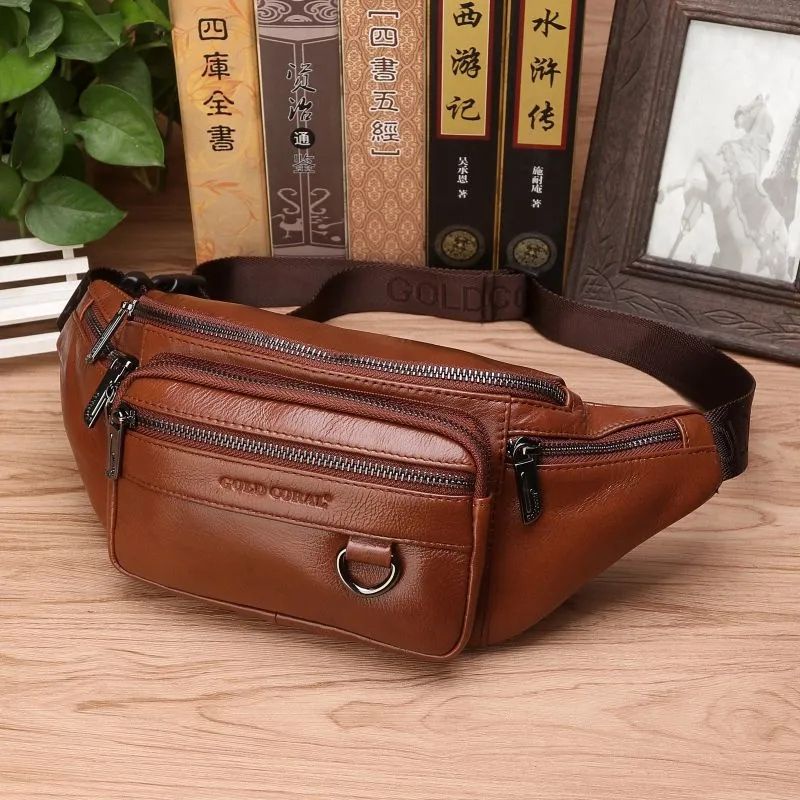 Jual Tas Pinggang Kulit Asli RZ61715 Import Waist Bag Pria dan Wanita ...