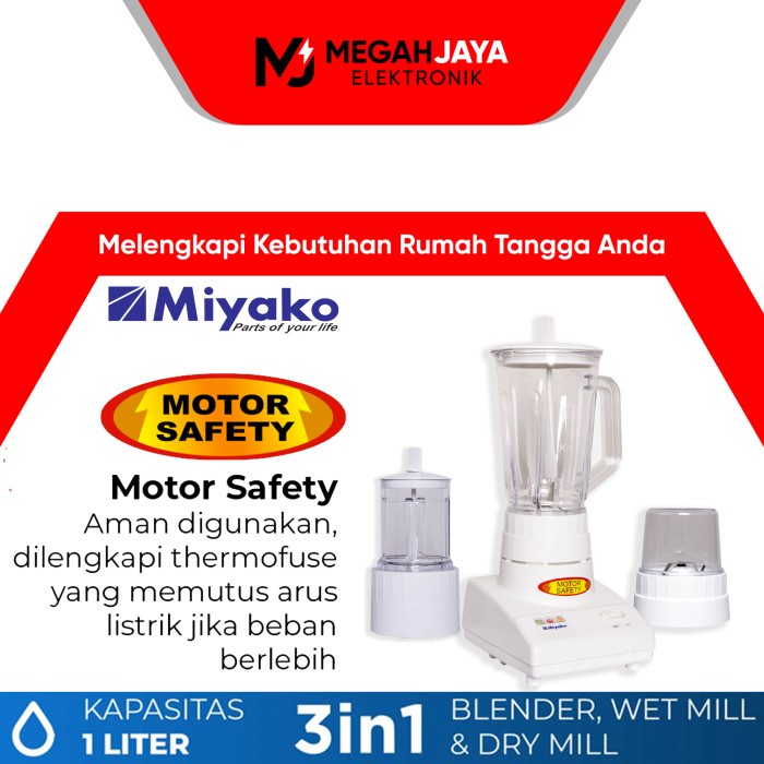 Jual MIYAKO BLENDER BL-102 PL / BL-102PL(PLASTIK / 1 LITER) GARANSI ...