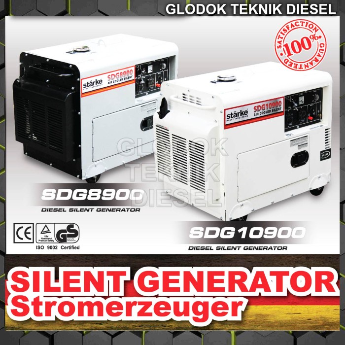 Jual Starke Generator Genset Diesel Silent 5 KVA 5500 Watt Solar SDG ...