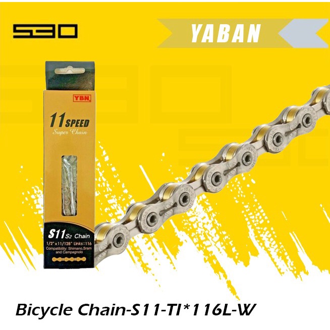 Jual Ori Yaban - Bicycle Chain-S11-Ti*116L-W Diskon | Shopee Indonesia