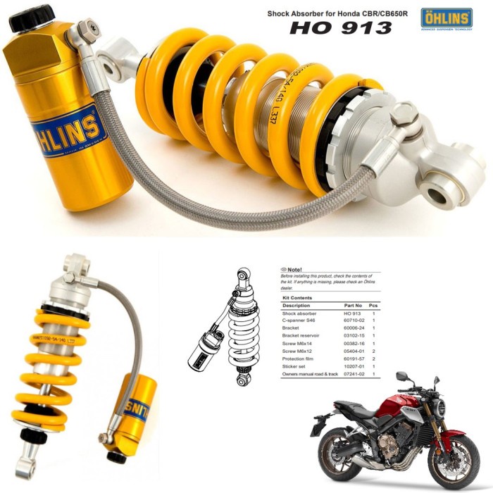 Jual [Baru] Shock Ohlins Honda Cb 650 / Cbr 650 Ho913 2019 Terbaru | Shopee Indonesia