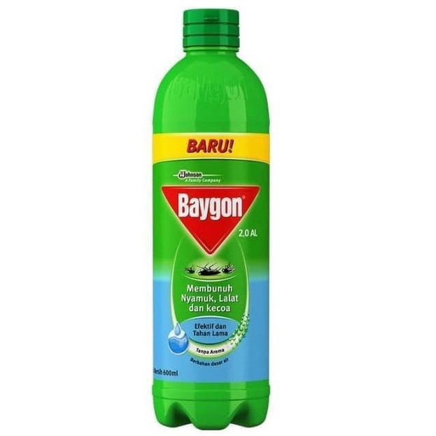 Jual Obat Nyamuk Semprot | Baygon Anti Nyamuk Lalat Kecoa Botol 600 ...