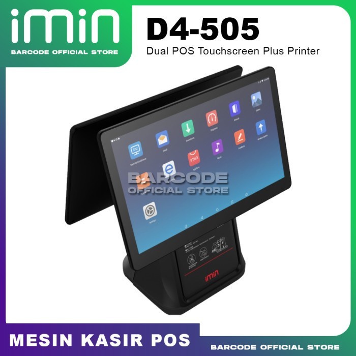 Jual MESIN KASIR POS TOUCHSCREEN IMIN D4-505 ANDROID DUAL DISPLAY 4GB ...