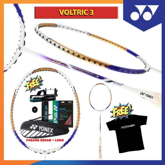 Jual YONEX Voltric 3 Raket Badminton Original | Shopee Indonesia