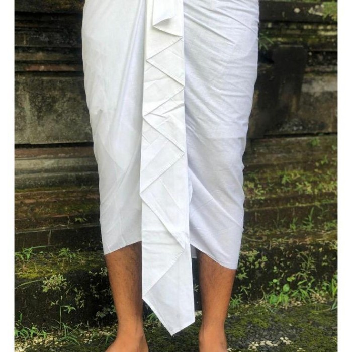 Jual Bawahan Kamen Bali Pria Setengah Jadi Polos Kamen Bali Kancut Jadi ...