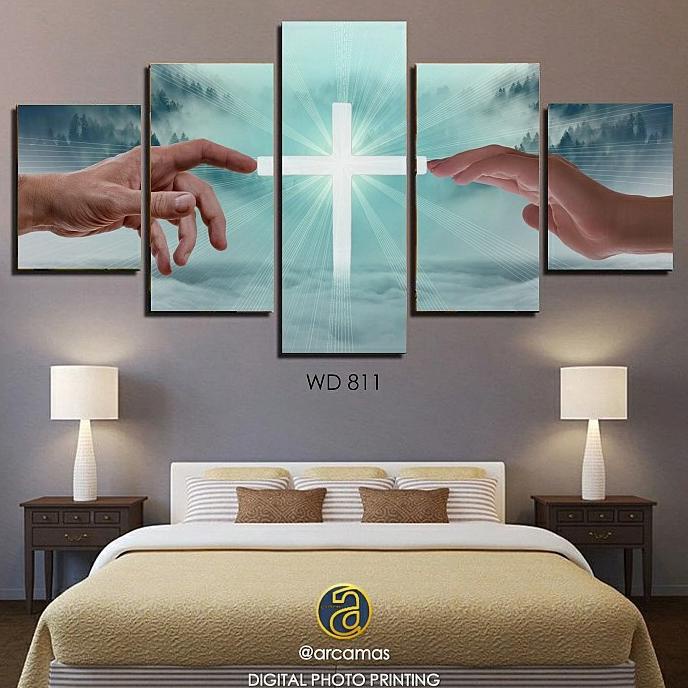 Jual Hiasan Dinding ROHANI KRISTEN Poster Pajangan SALIB YESUS KRISTUS ...