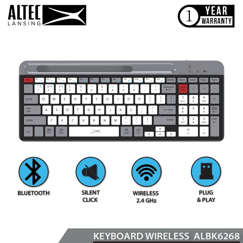 Jual PromoAltec Lansing Keyboard Dual Mode Wireless/Bluetooth ALBK6268 ...