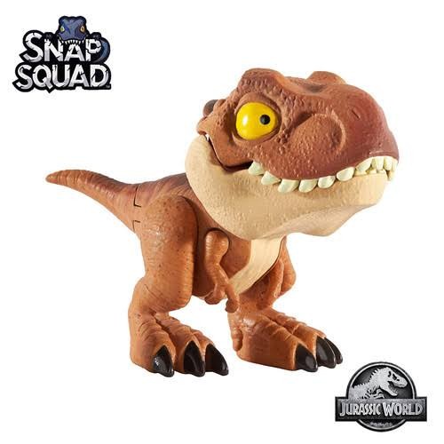 Jual original snap squad tyrannosaurus t rex jurassic world mattel ...