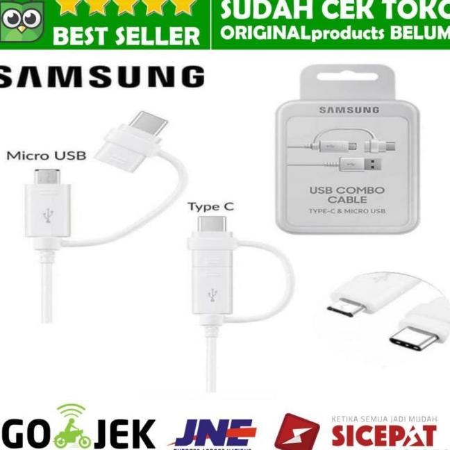 Jual Usb Charger Combo Cable Kabel Data Samsung Micro Usb Type C ...