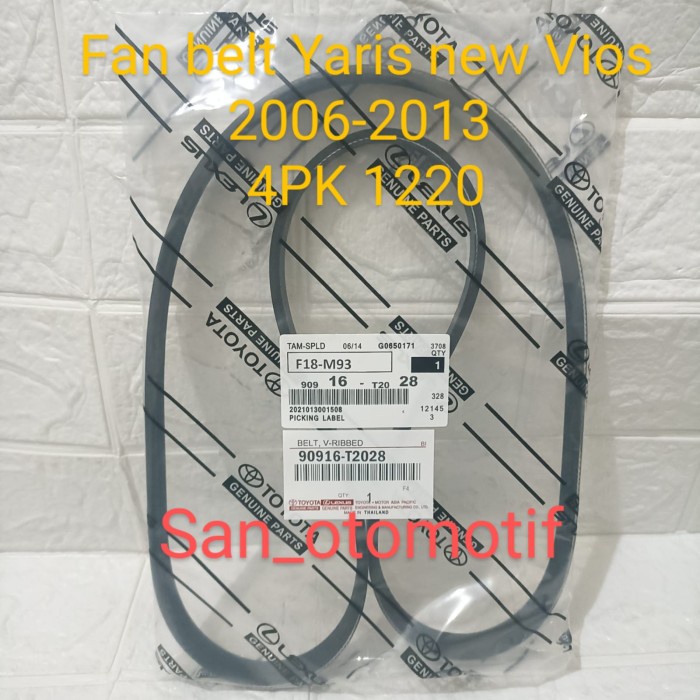 Jual Fanbelt Van Fan Belt Tali Kipas Toyota Yaris New Vios Gen 2 2006-2013 Kode Br08 | Shopee ...