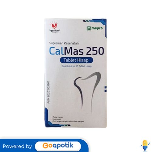 Jual CALMAS 250 MG BOTOL 30 TABLET | Shopee Indonesia