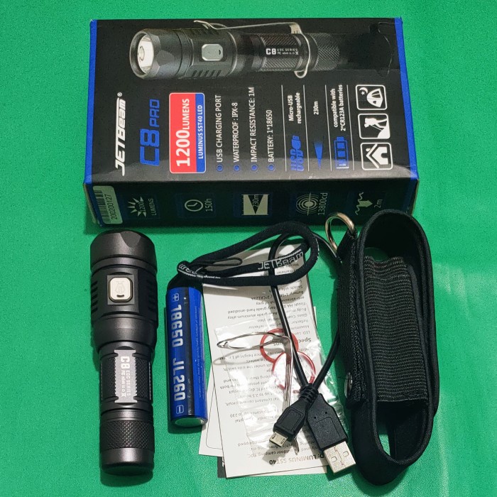 Jual JETBEAM C8 PRO TACTICAL SENTER LED CREE SST-40 N4 BC 1200 LUMENS ...